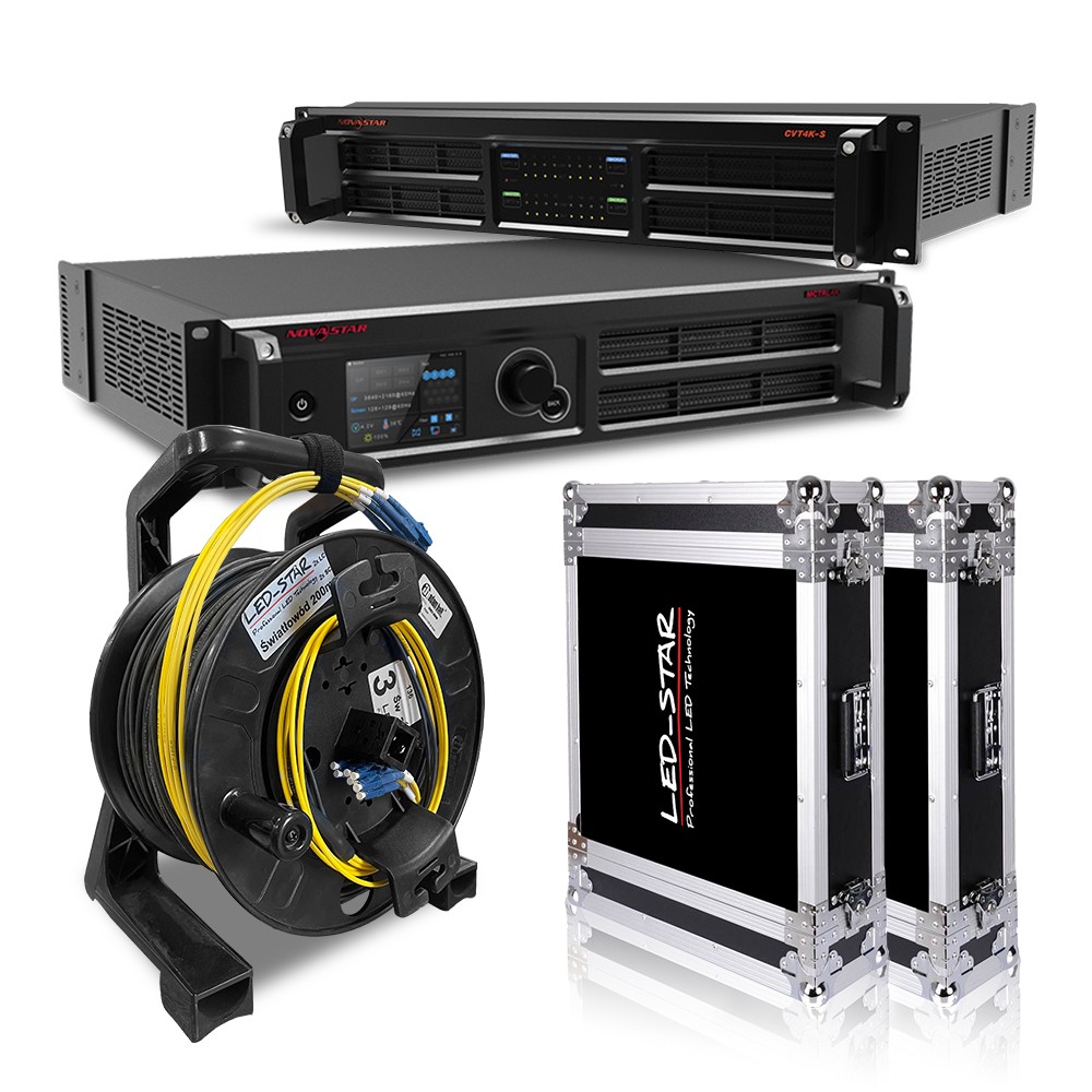 Zestaw 4K MCTRL4K + CVT4KS + Światłowód 200m - LED-STAR